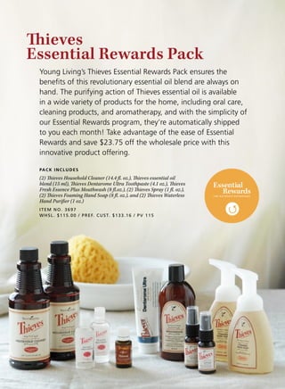 Benefits of using Thieves essential oil | PDF