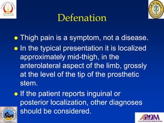 Thigh pain after total hip arthroplasty [autosaved] | PPT