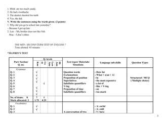 Thi giữa hkii tiếng anh lớp 7 (with key) | DOC