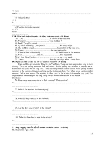 15-de-hsg-tieng-anh-lop-6 | PDF