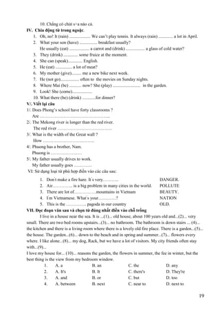 15-de-hsg-tieng-anh-lop-6 | PDF