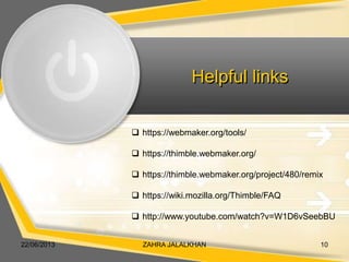 Mozilla Thimble | PPT