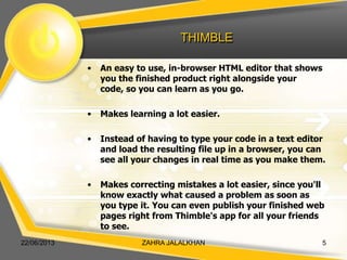 Mozilla Thimble | PPT