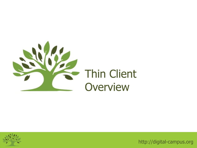 Thin Client Overview | ODP