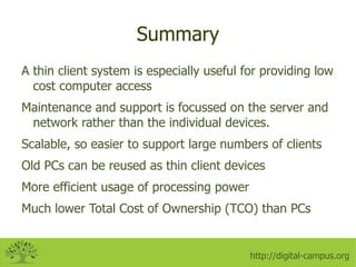 Thin Client Overview | ODP