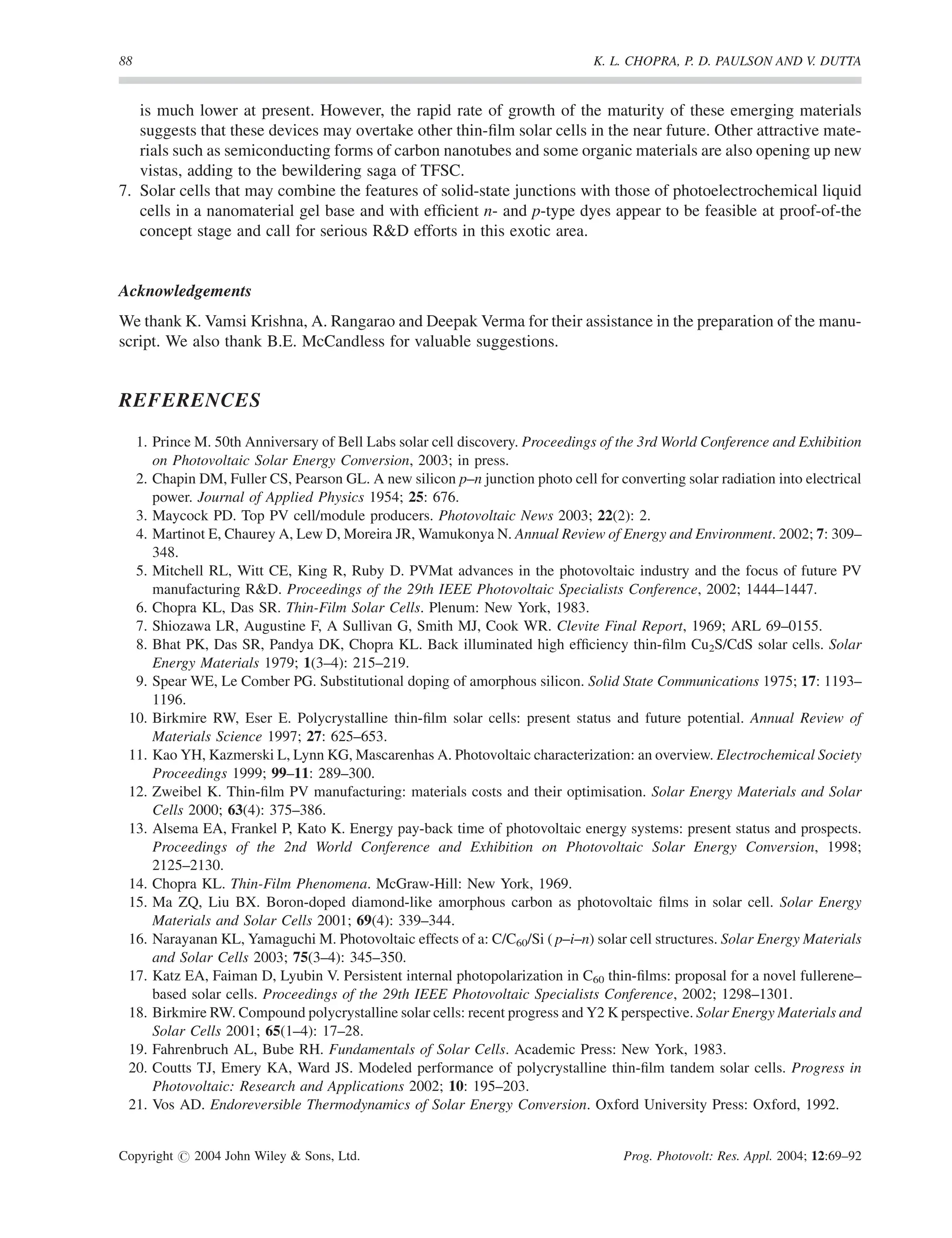Thin-Film solar cell working principle and new emerging trend in its ...