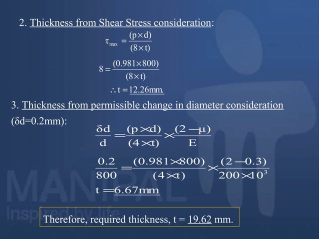 Thin and thick cylinders | PPT | Physics | Science