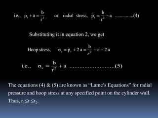 Thin and thick cylinders | PPT