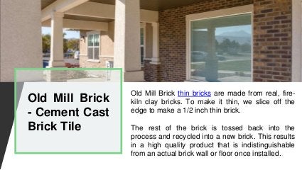 Thin Brick Vs Cement Cast Brick Tile