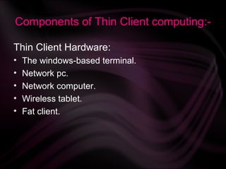 Thin client | PPT