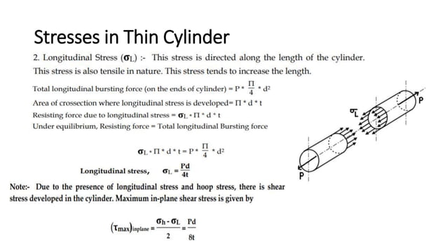 Thin cylinderical shells | PPTX | Physics | Science