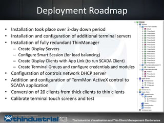 ThinManager in a Distributed SCADA Environment | PPT