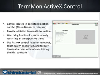 ThinManager in a Distributed SCADA Environment | PPT
