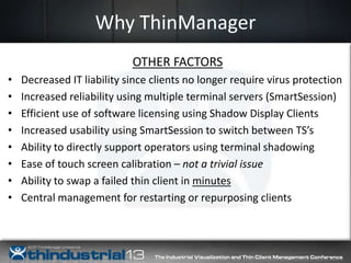 ThinManager in a Distributed SCADA Environment | PPT
