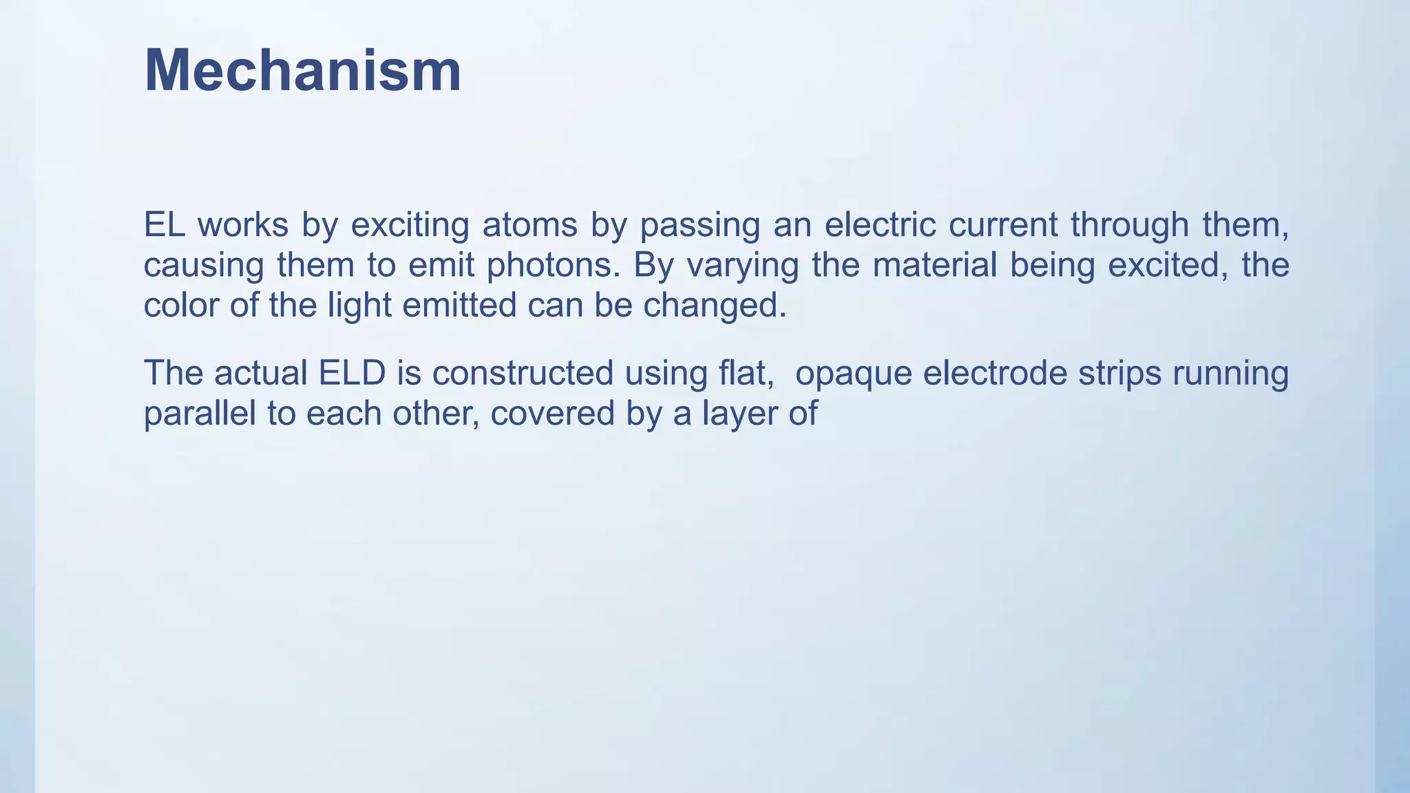 Thin film electroluminescent display | PPTX