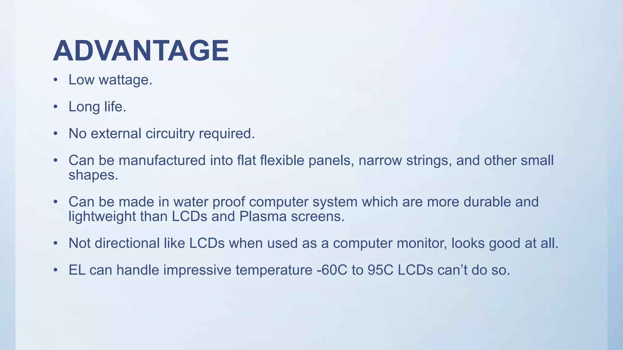 Thin film electroluminescent display | PPTX