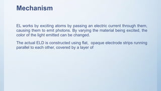 Thin film electroluminescent display | PPTX