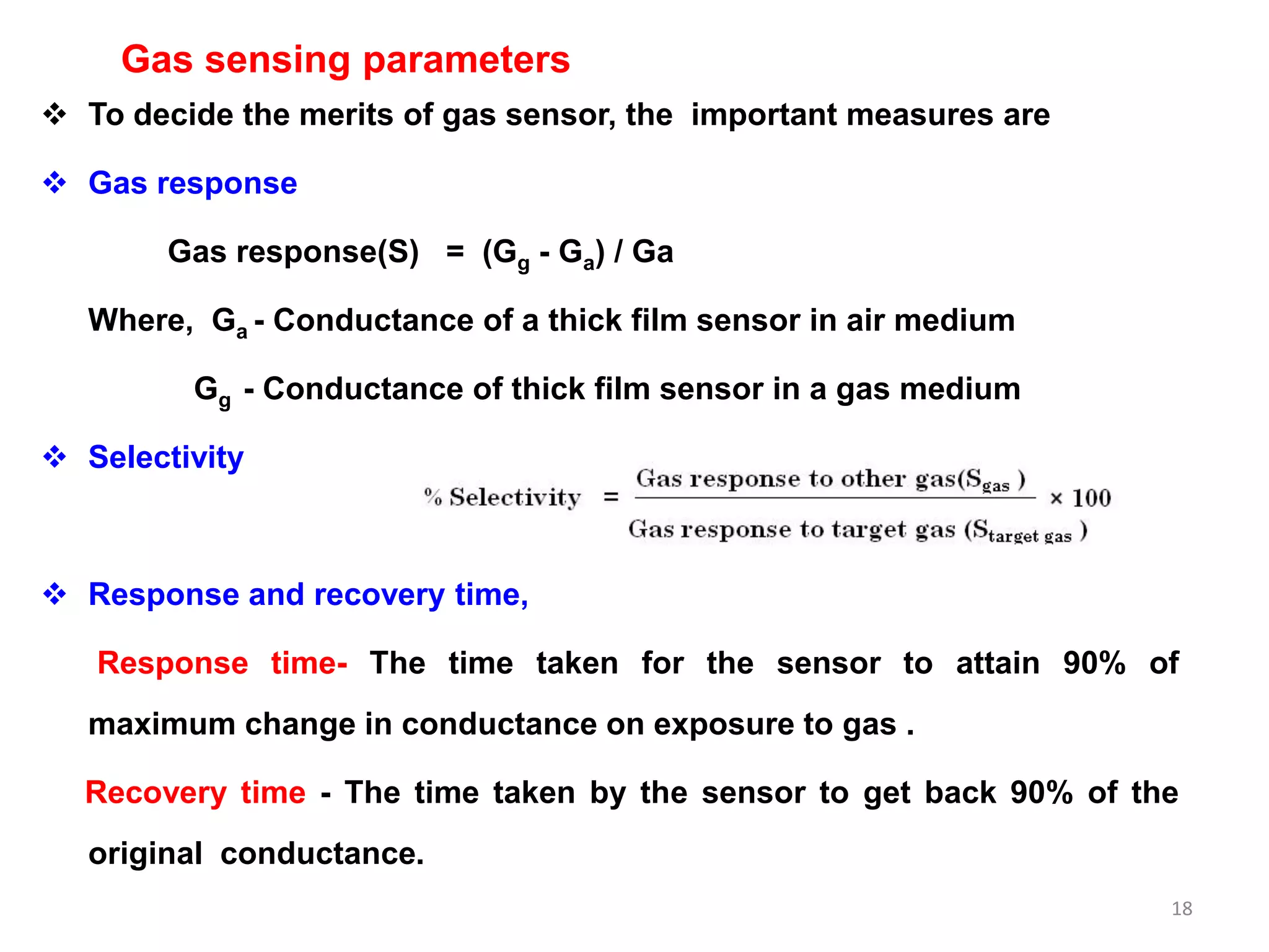 Thin film gas sensor | PDF