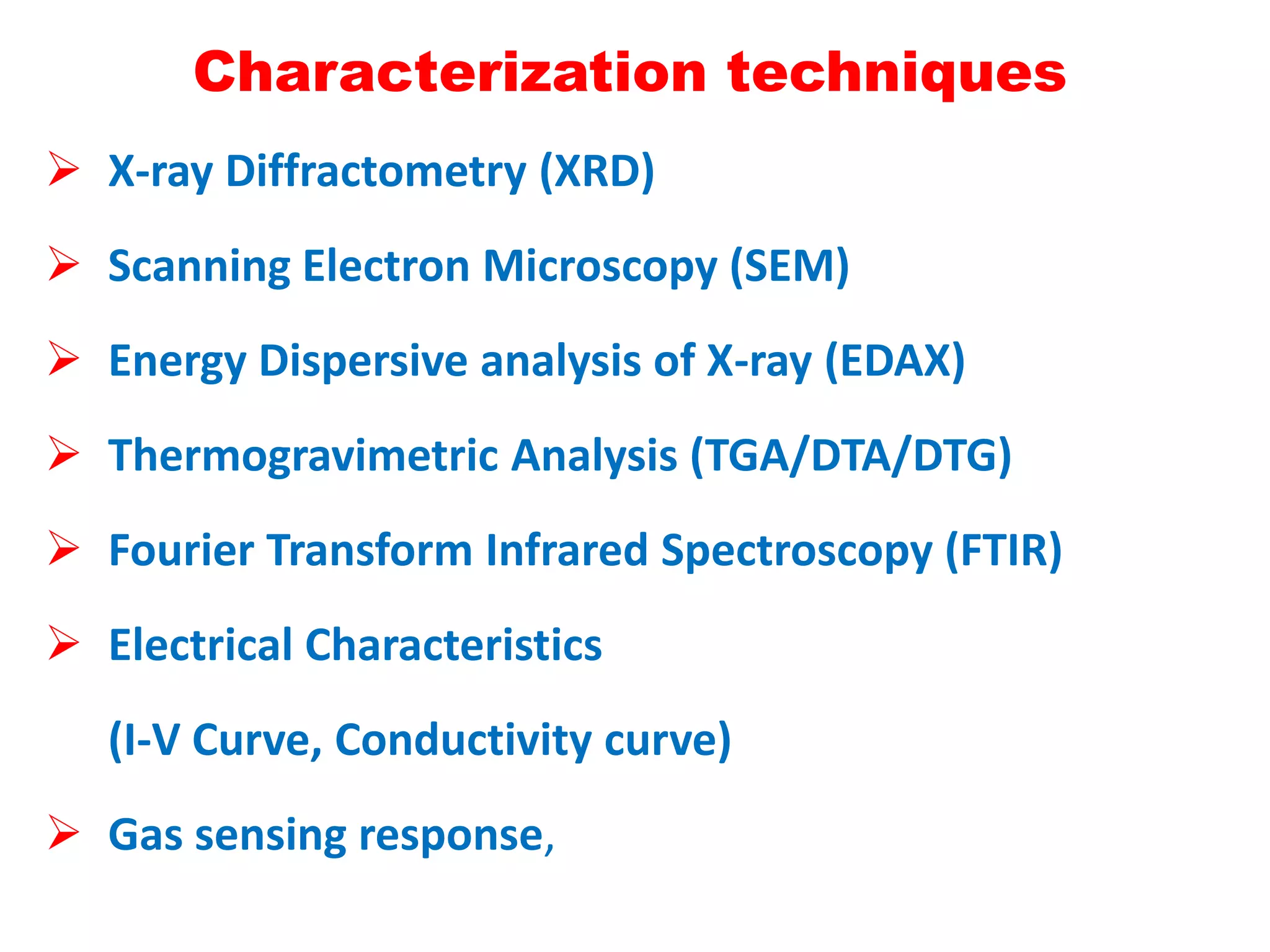 Thin film gas sensor | PDF