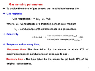 Thin film gas sensor | PDF