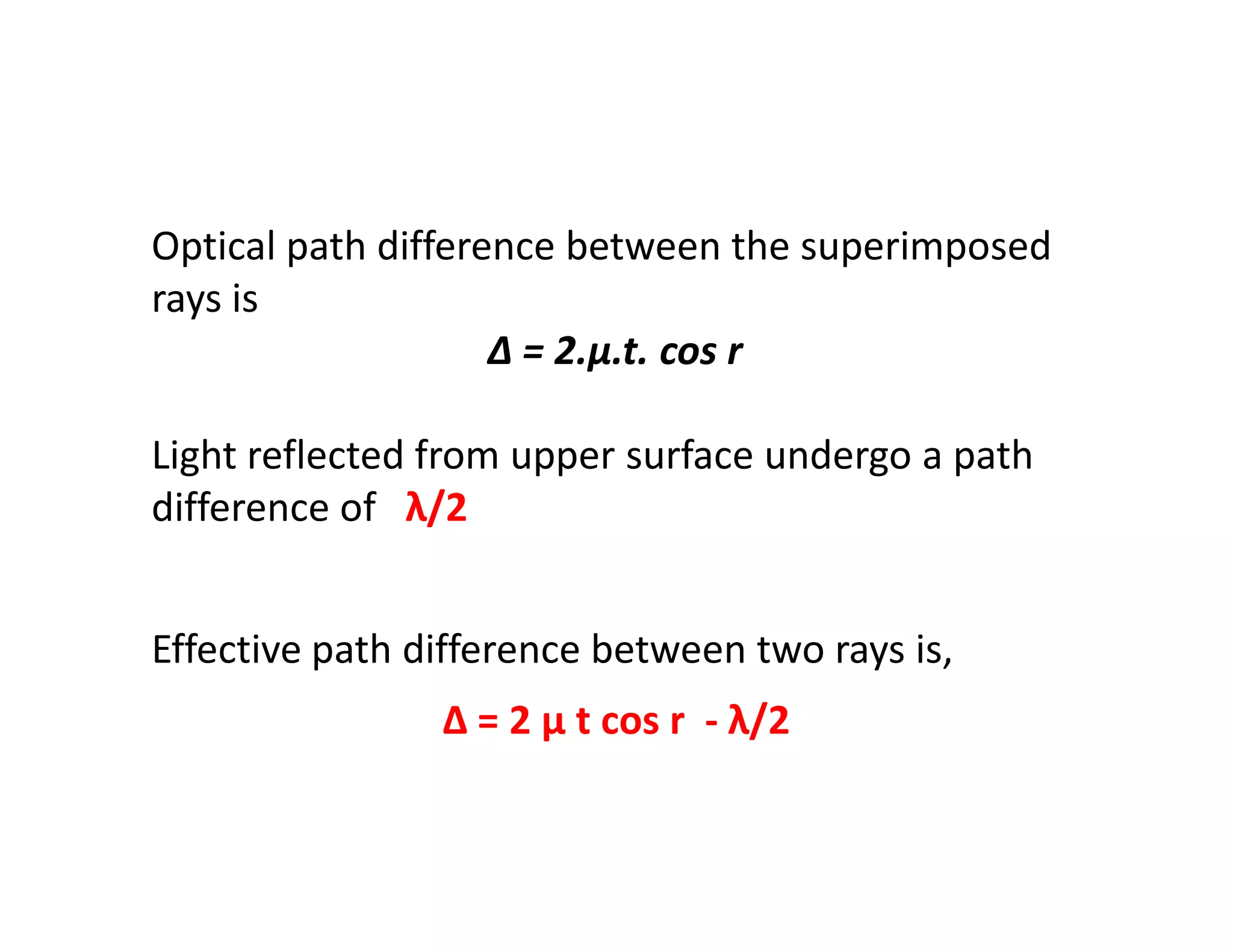 Thin film interference and newtons ring | PDF