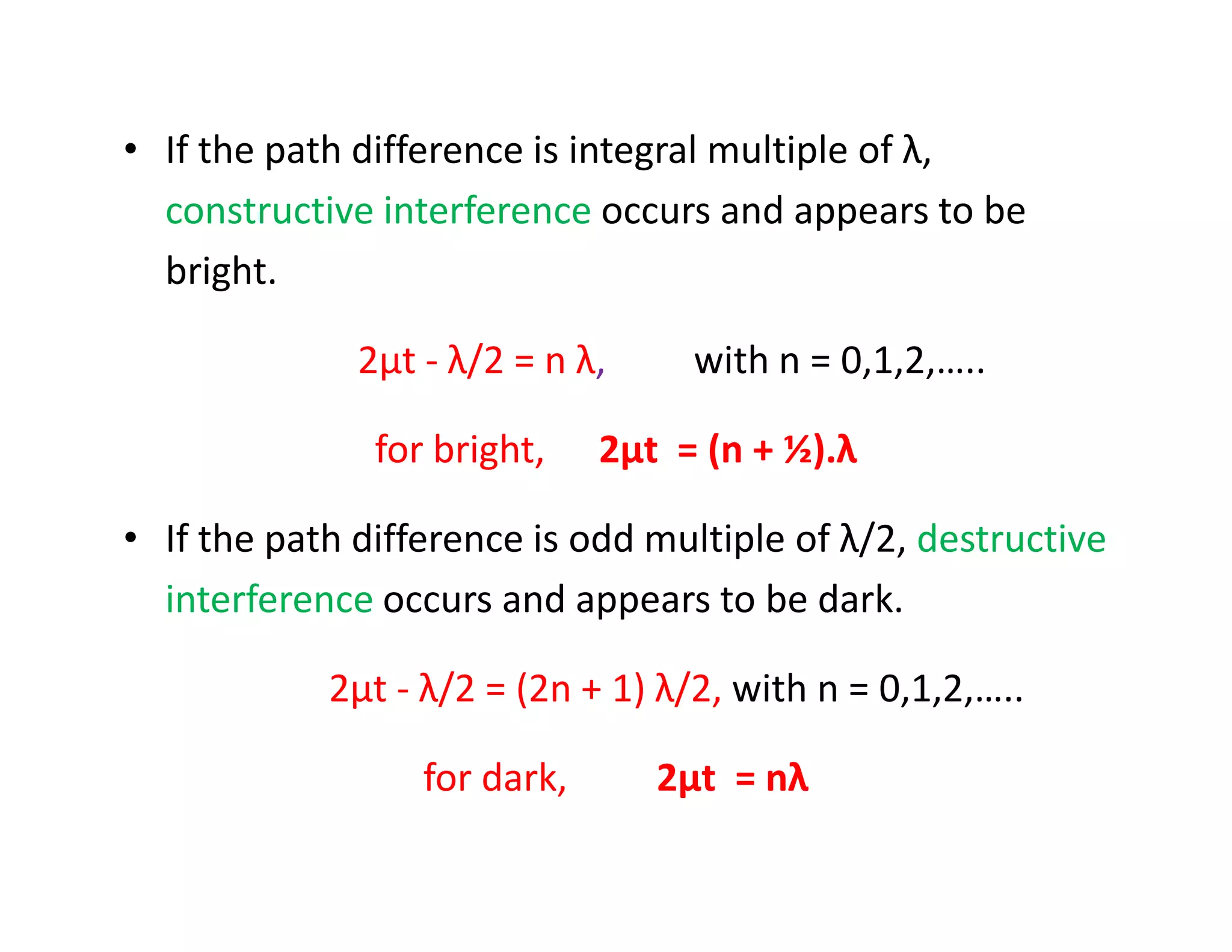 Thin film interference and newtons ring | PDF
