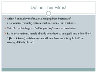 Thin films | PPTX