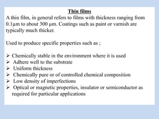 thin films Engineering Chemistry Year 1.pptx