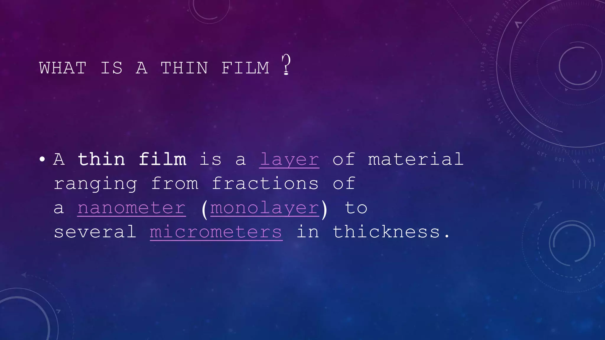 Thin films | PPTX
