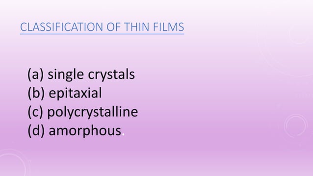 Thin films | PPT