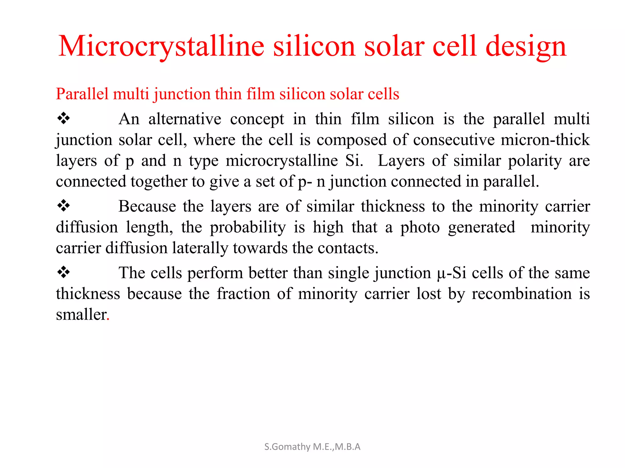 Thin film solar cells | PDF