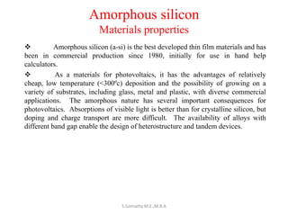 Thin film solar cells | PDF