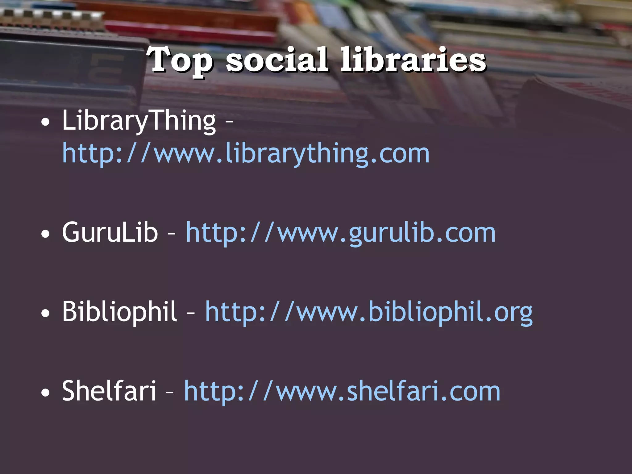 Thingamabrarians | PPT