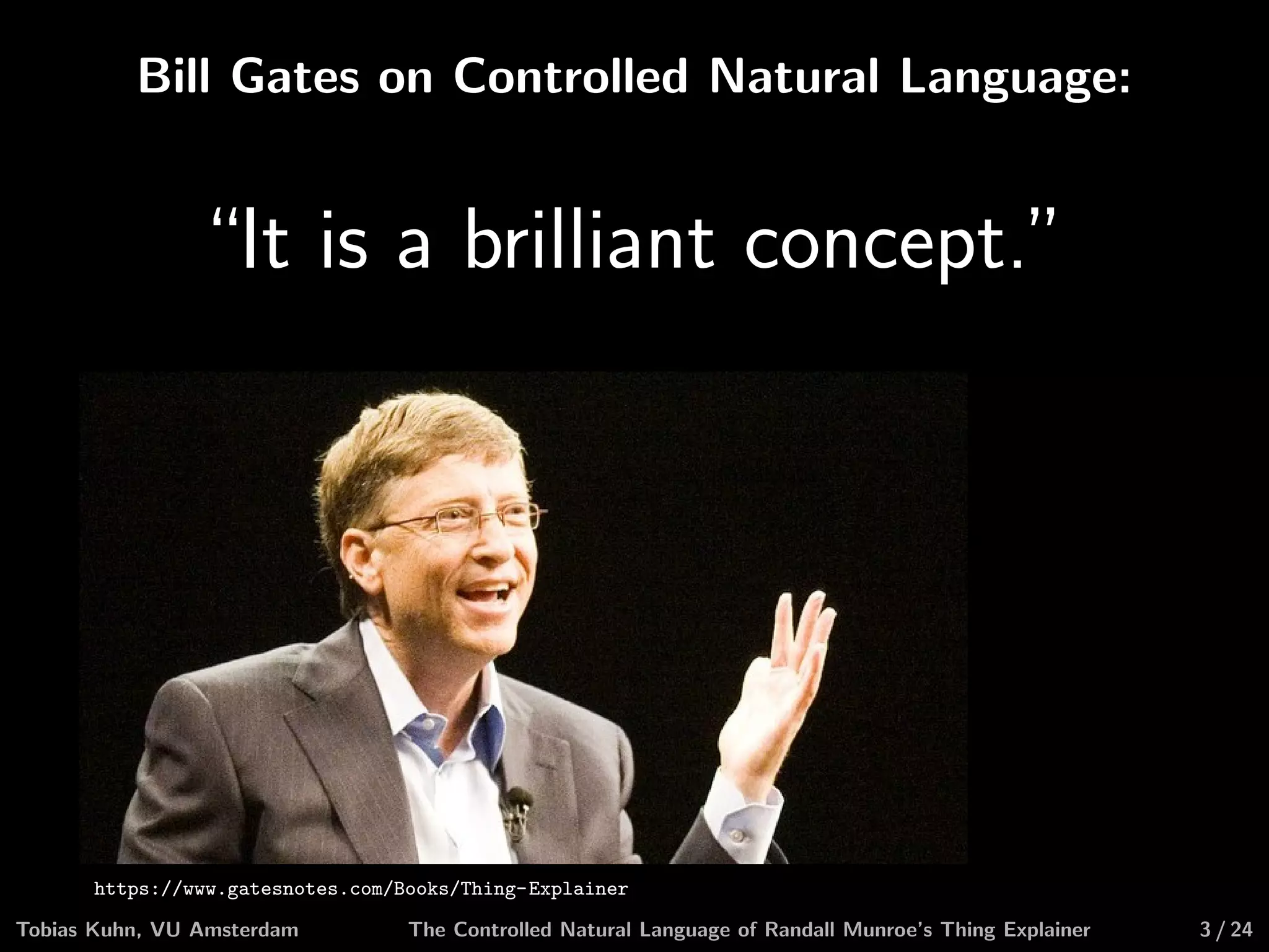 The Controlled Natural Language of Randall Munroe’s Thing Explainer | PPT