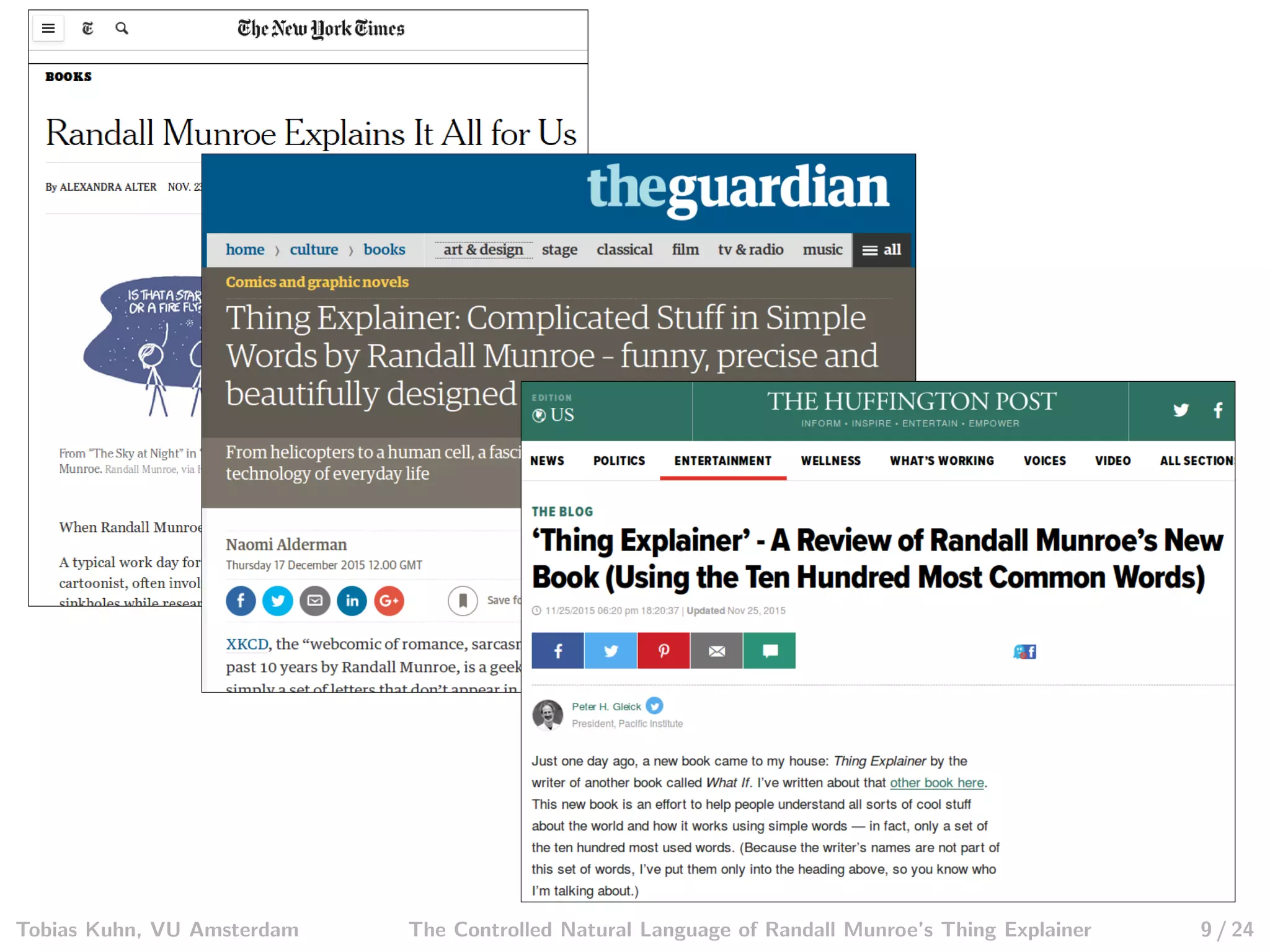 The Controlled Natural Language of Randall Munroe’s Thing Explainer | PPT