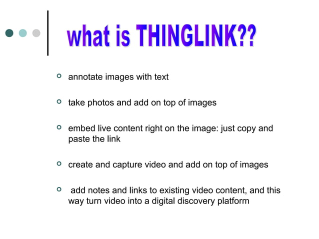 Thinglink 30 min | PPT