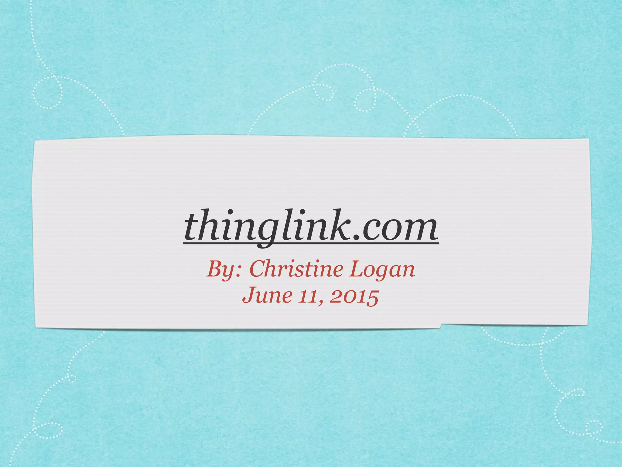 Thinglink powerpoint | PDF