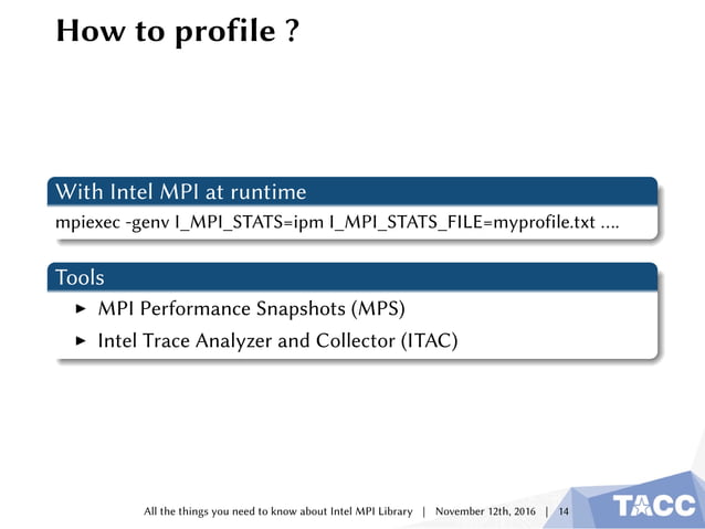 Everything You Need to Know About the Intel® MPI Library | PDF ...