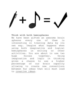 Things to do in the first creative writing session | PDF