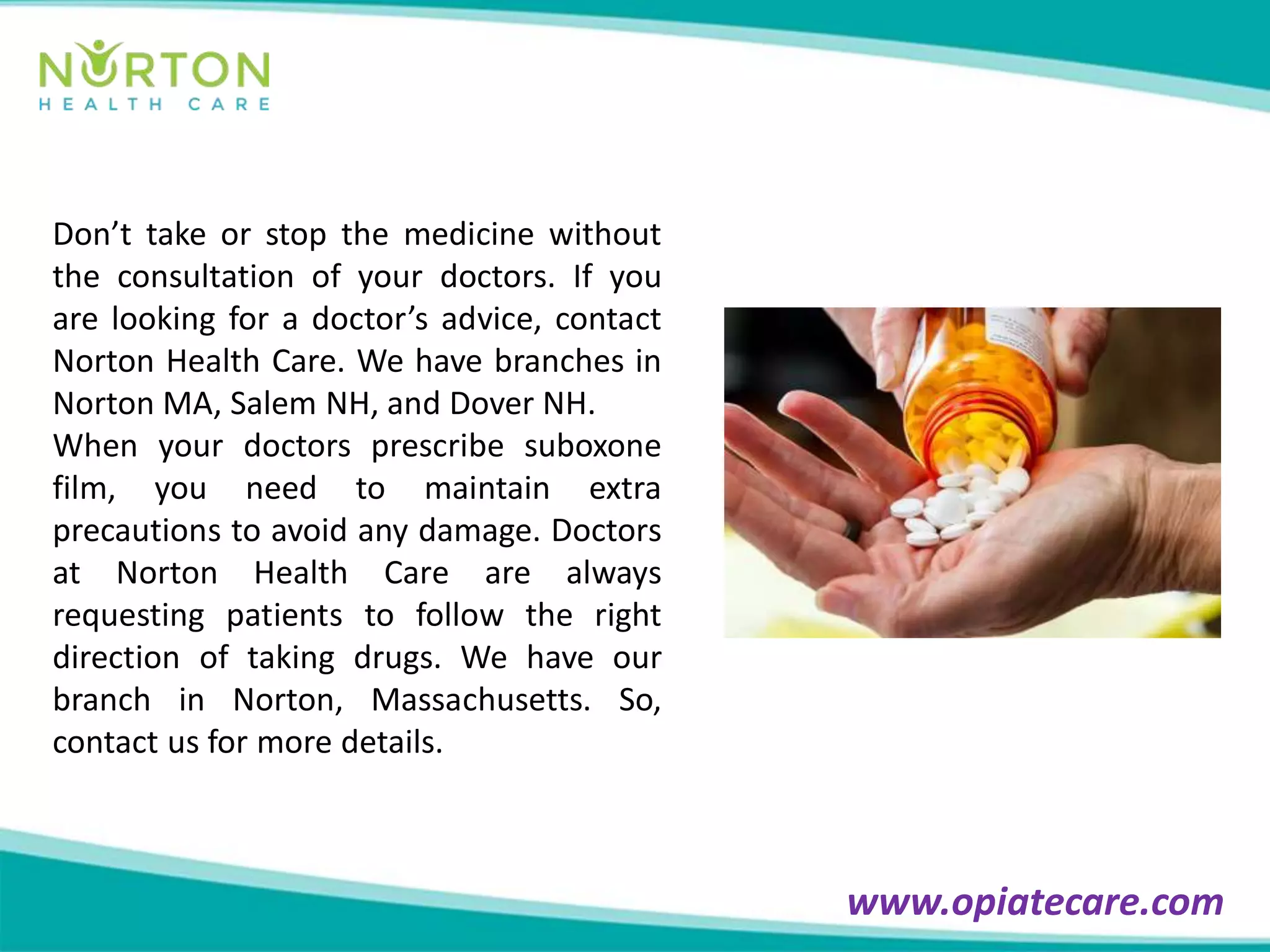 Things To Know About Suboxone Film | PDF