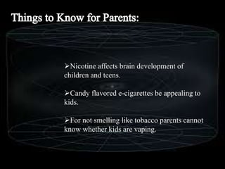 What you need to know about vaping hazards of E-Cigarettes | PPTX