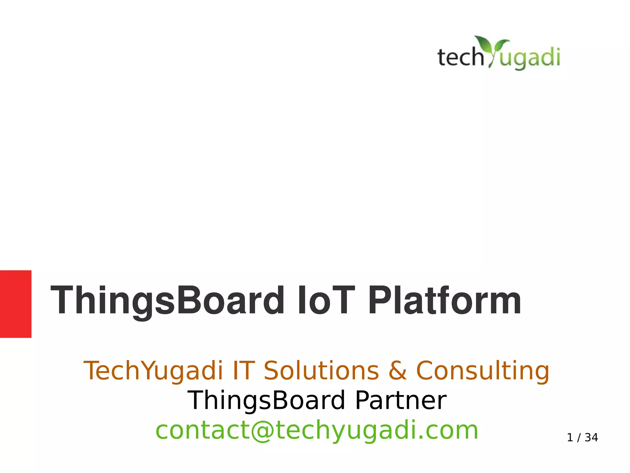 Thingsboard IoT Platform - A Quick Tour | PDF