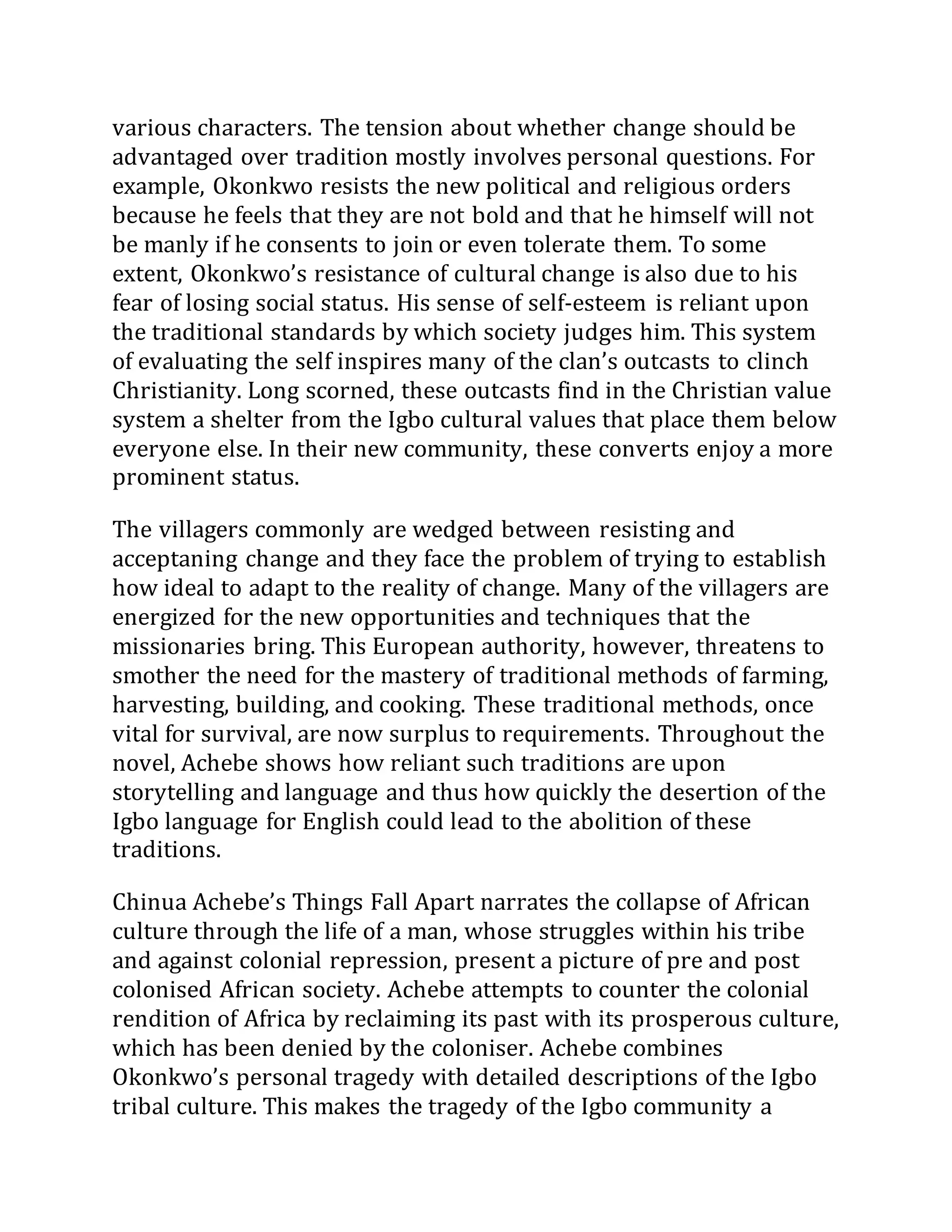 Things fall apart NOTES | DOCX