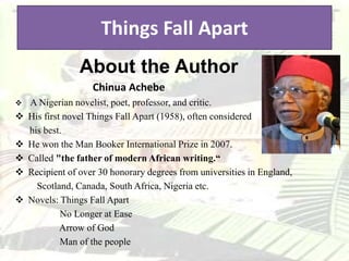 Things fall apart | PPTX