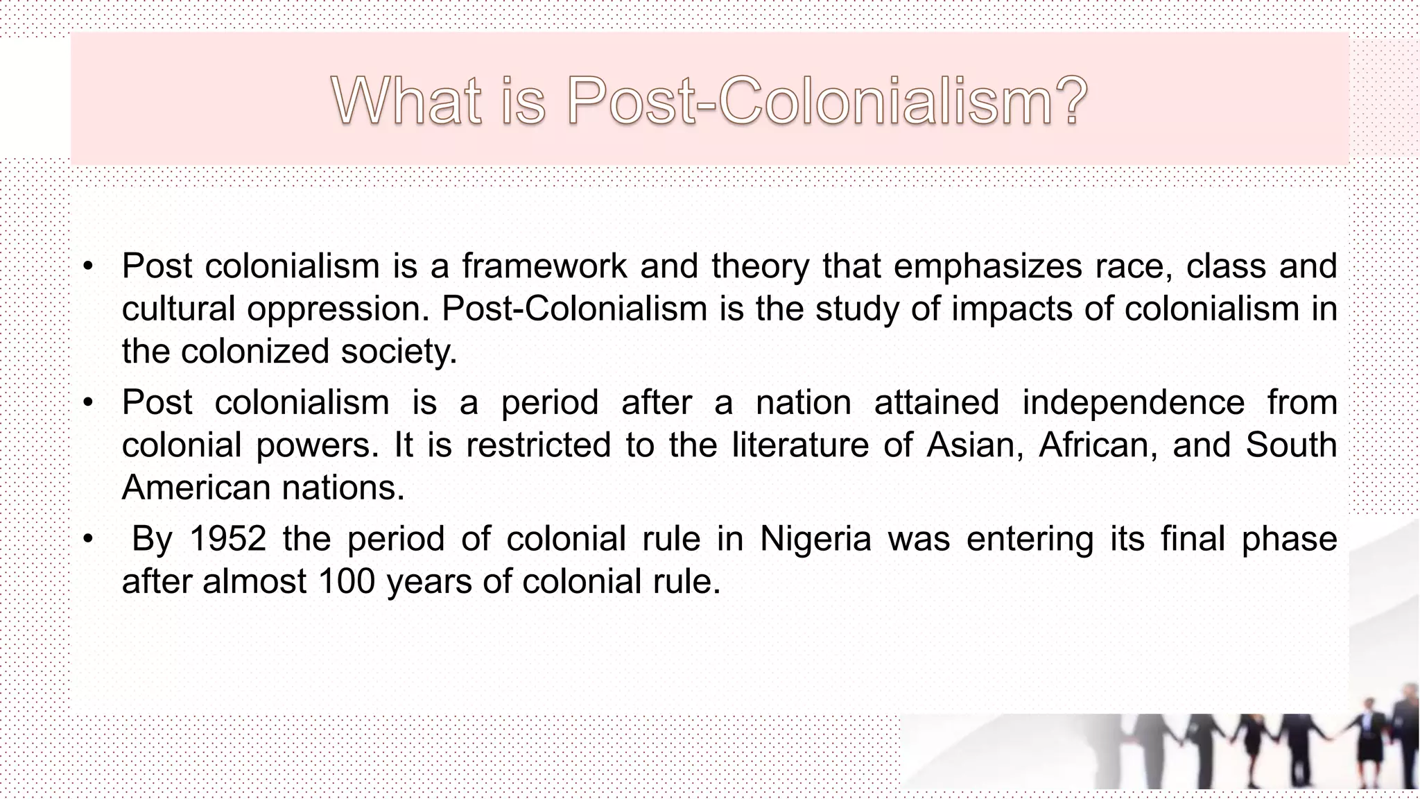 Things fall apart as p.col. presentation | PPTX