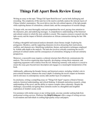Things Fall Apart Book Review Essay.pdf