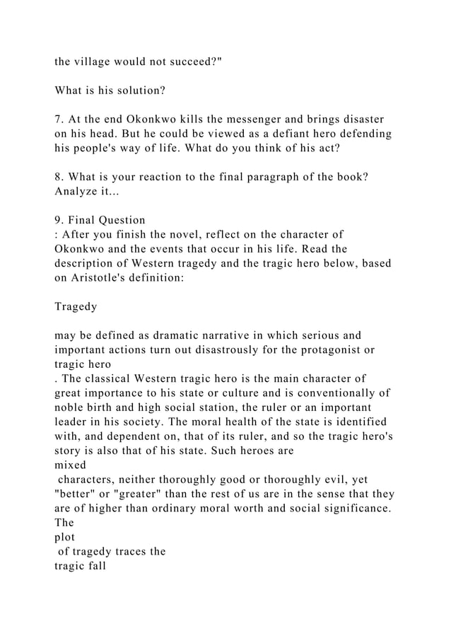 Things Fall Apart – Chapters 11-25In Part Two of the novel, Ache.docx