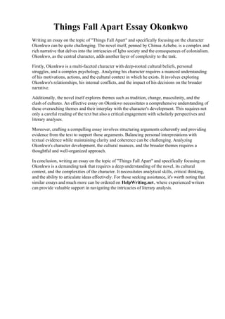 Things Fall Apart Essay Okonkwo.pdf