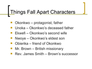 Things Fall Apart Notes | PPT