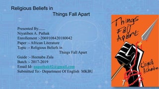 Things fall apart religious perspective | PPT